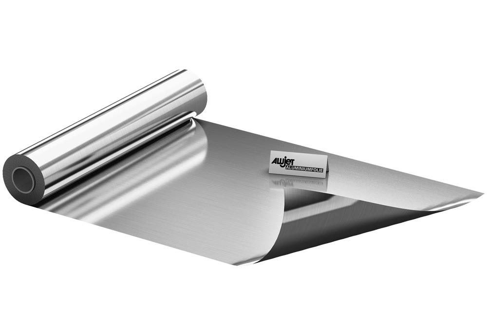 ALUJET Alufolie 50µ (my), 1,0m 1,0m x 25m / 25m² pr. rull - Isopartner